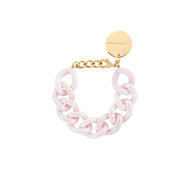 Flat Chain Bracelet Iridescent Rose – Vanessa Baroni
